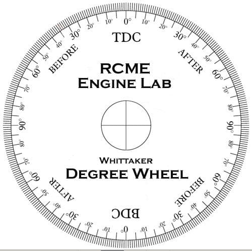 The Engine Lab two-stroke degree wheel | RCM&E Magazine